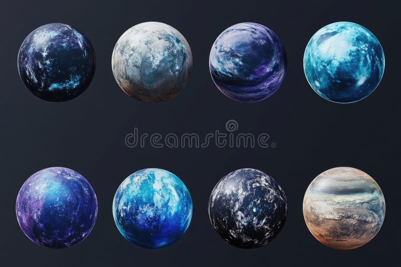 Planets of the Solar System Stock Image - Image of starry, astrology ...