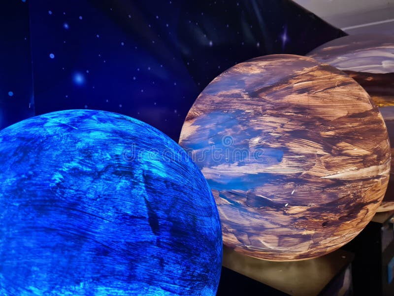 Planets of Solar System are Made by Hand Stock Image - Image of ...