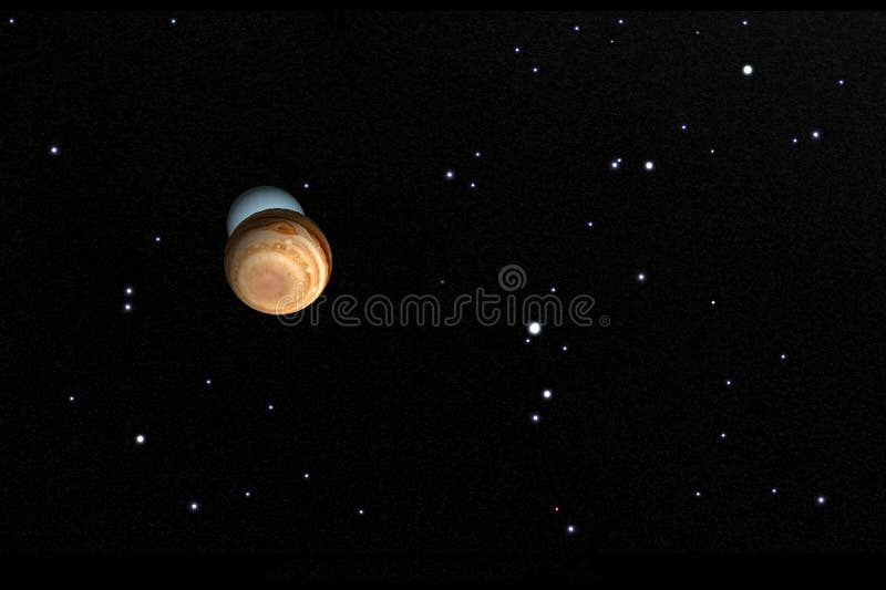 Planets of the Solar System in Space Against the Starry Sky.Planets of ...
