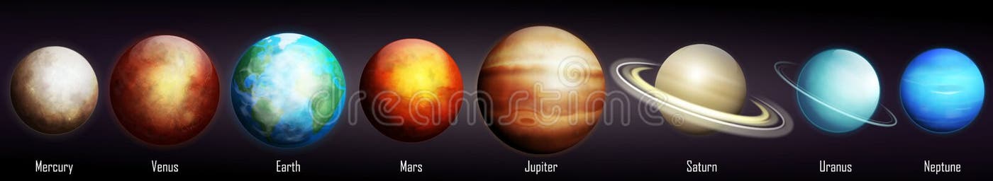 Solar System Planets Transparent Background Stock Illustrations – 334 ...