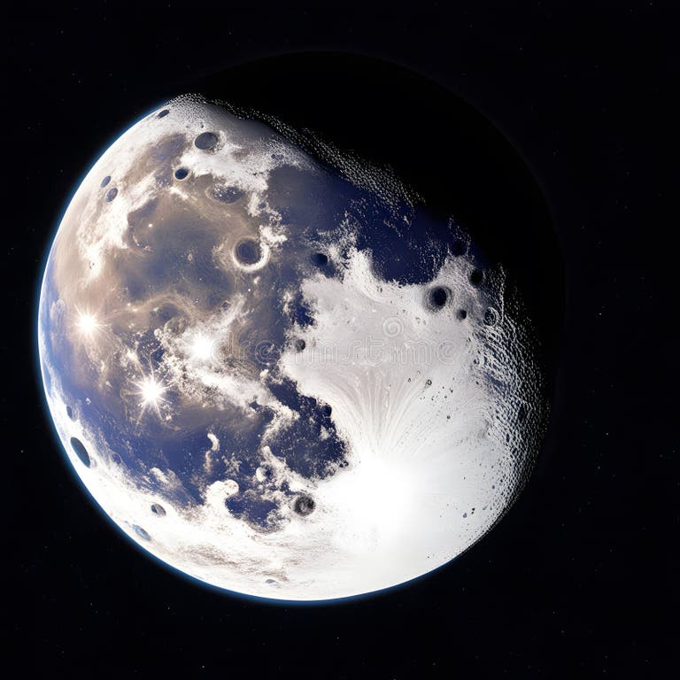 Planets in Space, Ai-generatet Stock Illustration - Illustration of ...