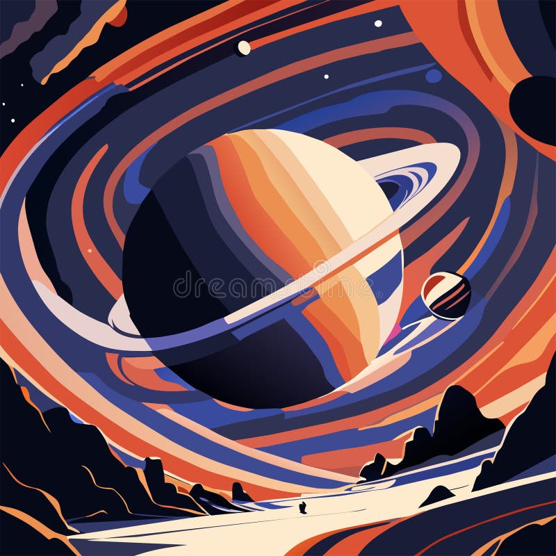 Planets in Space. Astronomy and Science Concept Stock Vector ...