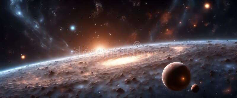 Planets in Space. Boundless Universe. Space Nebulas. Star Clusters ...