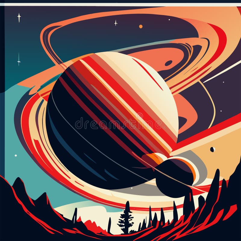 Planets in Space. Planets in Outer Space Stock Vector - Illustration of ...