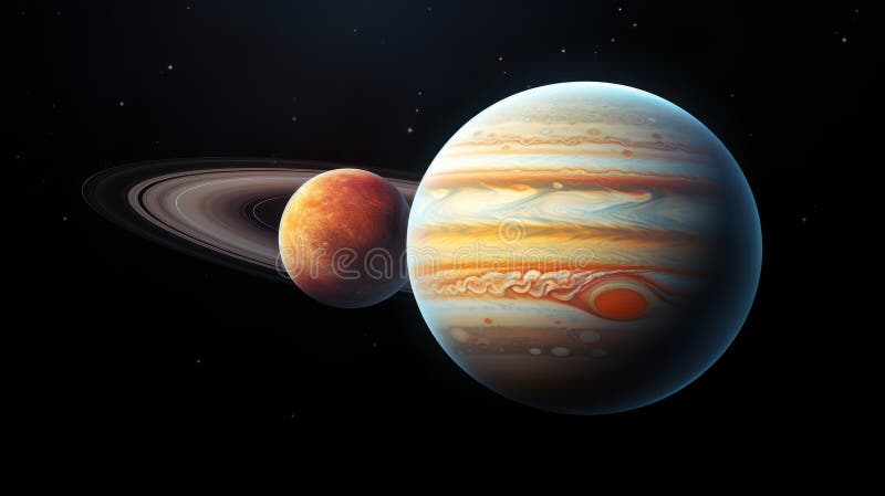 Solar System. Sun in Outer Space. Solar System Stock Illustration ...