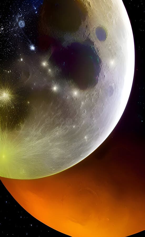 Planets, Stars and Galaxies in Outer Space Showing the Beauty of Space ...