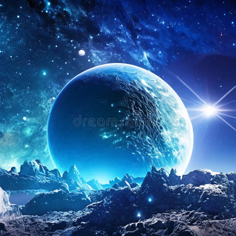 Planets in Outer Space. Planets in the Universe. Vector Generative AI ...