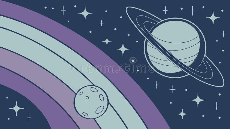 Planets and Stars in Space, Cosmic Scene, Celestial Bodies, Universe ...