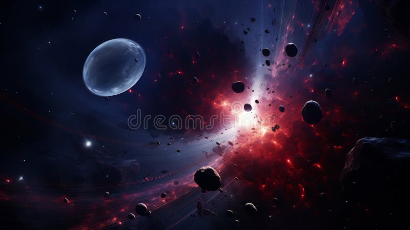 Planets and stars in space stock image. Image of cosmic - 312268571
