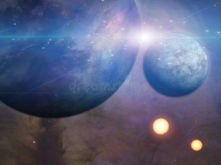 Planets and suns stock illustration. Illustration of celestial - 51366077