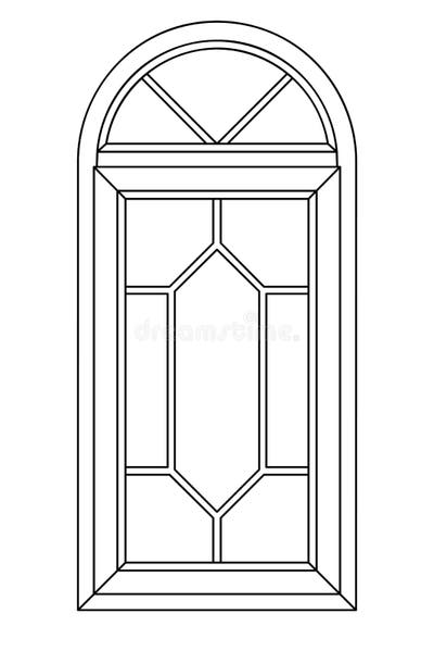 Drawing Exterior Window Arch Stock Illustrations – 774 Drawing Exterior ...
