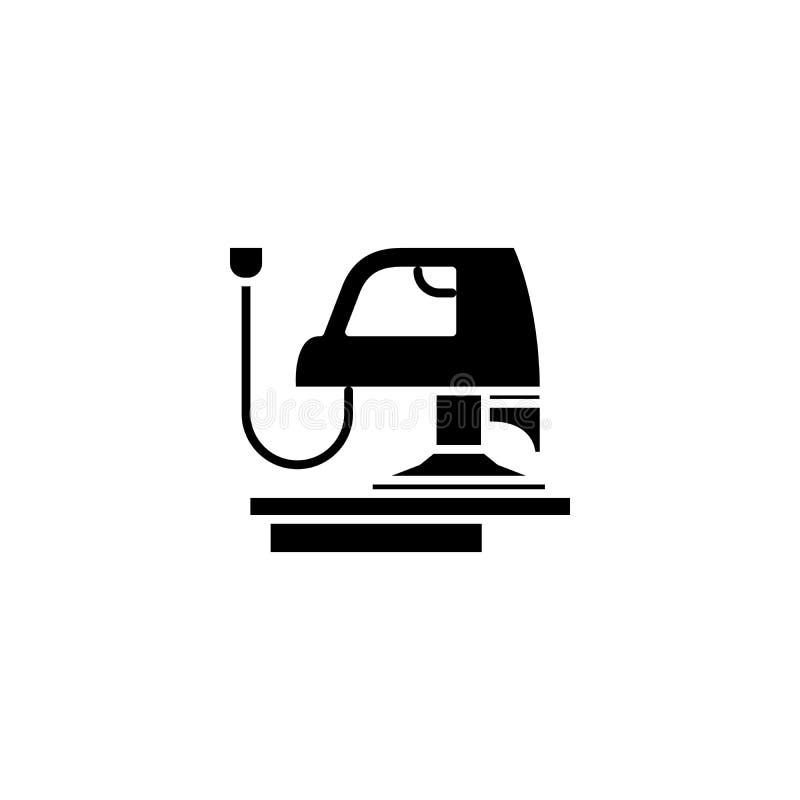 Planing Machine Black Icon Concept. Planing Machine Flat Vector Symbol ...