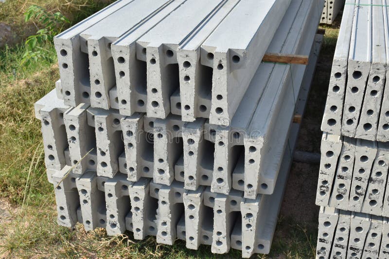 Plank Concrete Stacking in Yard Stock Photo - Image of construction ...