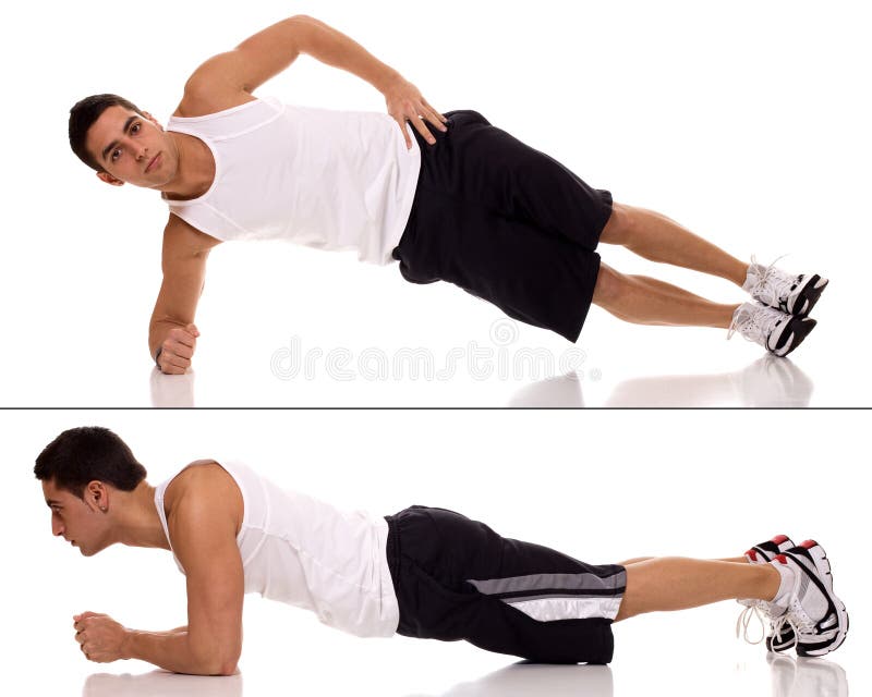 One-Arm Dumbbell Row on Stability Fitness Ball Exercise Stock Photo ...