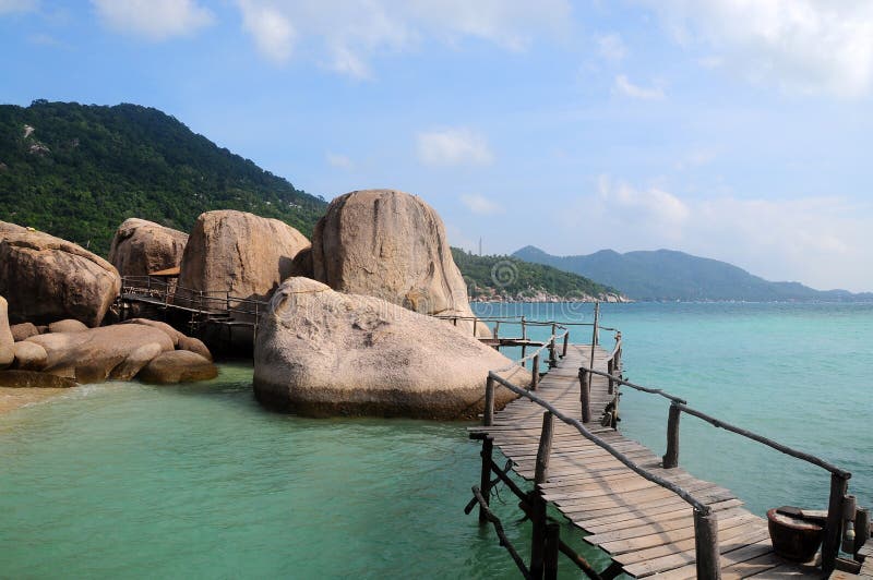 Plank road stock image. Image of tropic, footway, ocean - 24591495