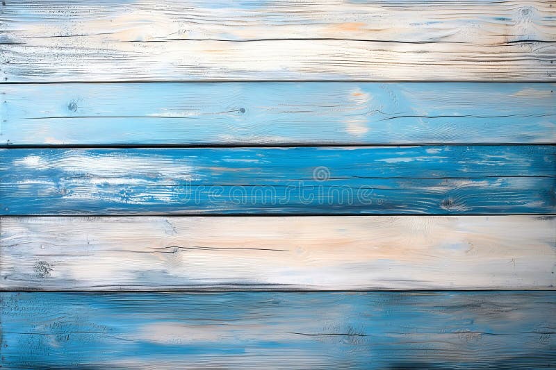 Planks of Old Blue Color Wooden Beach Background Stock Photo - Image of ...