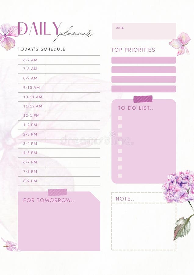 Minimalistic Planners , daily, Weely, Monthly. Stock Illustration ...