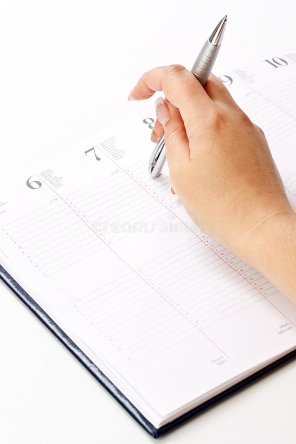 Daily planner stock image. Image of entry, closeup, order - 26346645