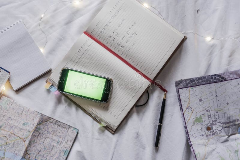 Planning Stuff. Notebook and Paper Planner Stock Photo - Image of event ...