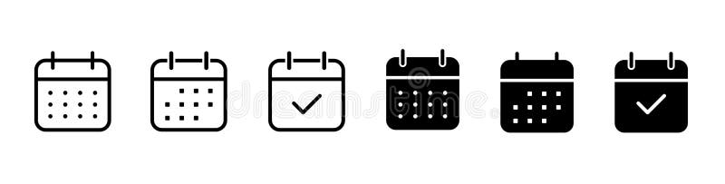 Planner, Calendar Icon. Planner Calendar Icons Collection. Reminder ...