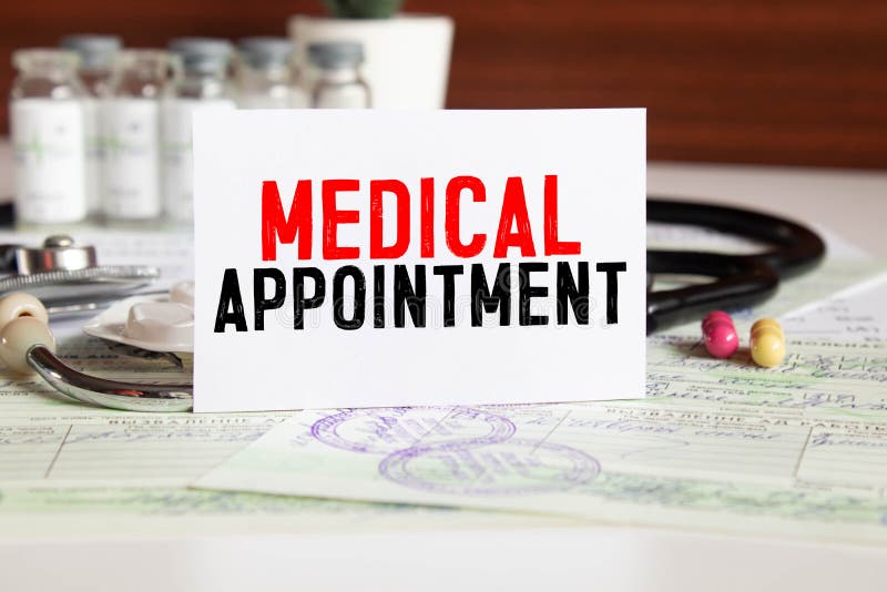 Daily Planner with the Entry Medical Appointment Stock Photo - Image of ...