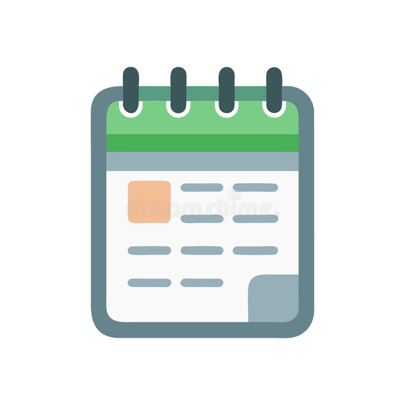 Daily Planner Icon for Organization Stock Vector - Illustration of ...