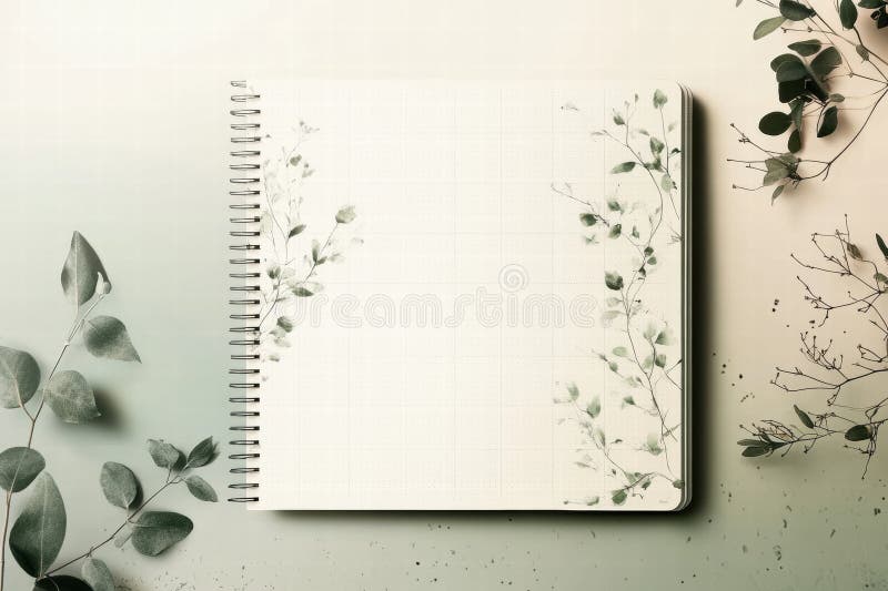 Elegant Planner Layout with Subtle Grid Lines and Minimalistic Design ...