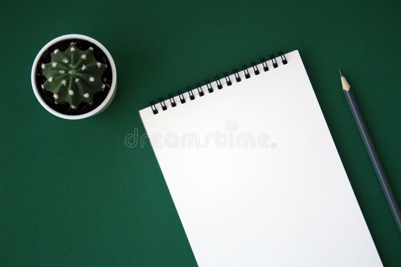 Planner Layout, Open Blank Spiral Notebook for Design, Lettering, Text ...