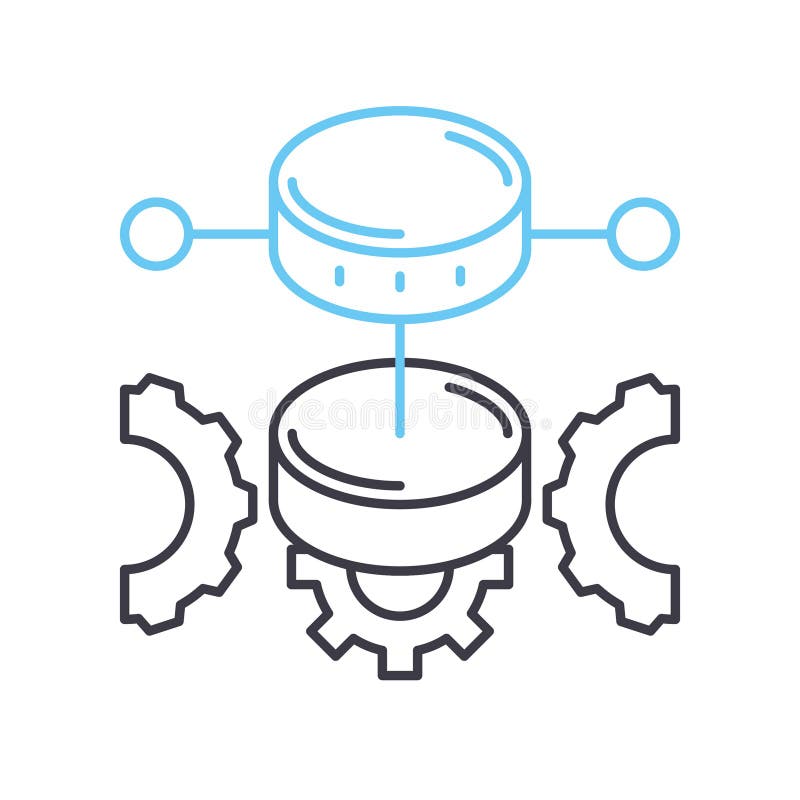 Planner Line Icon, Outline Symbol, Vector Illustration, Concept Sign ...