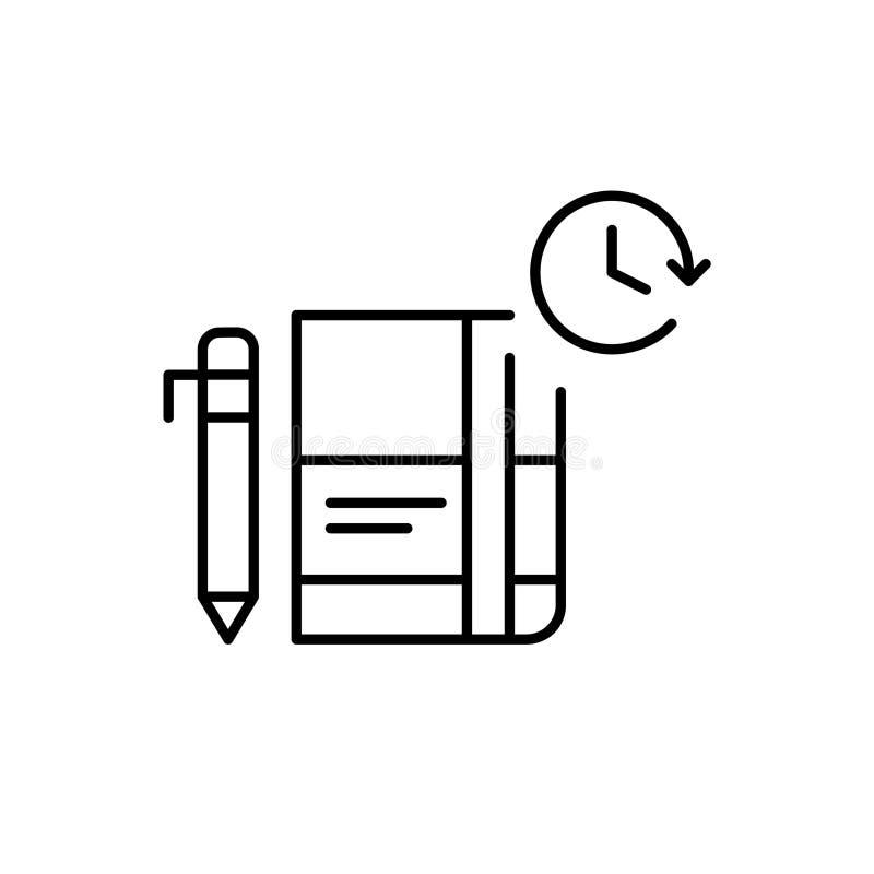 Planner Notebook, Pen and Clock. To Do List, Work or Study Schedule ...