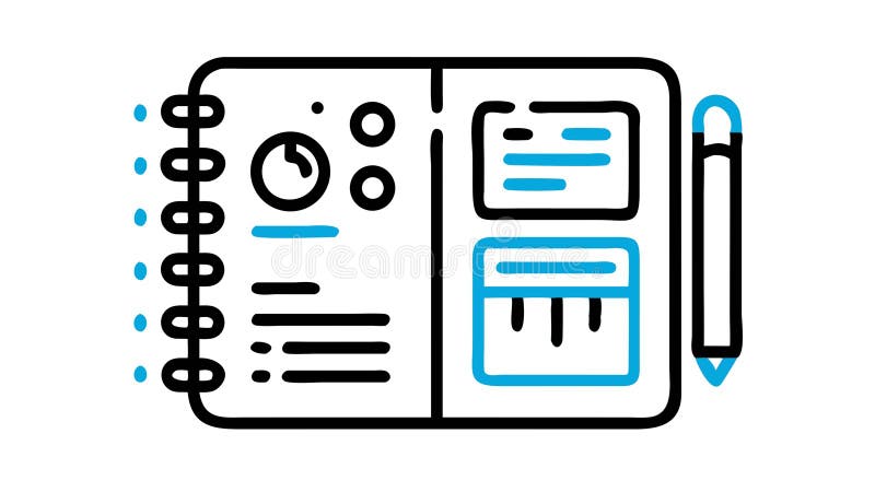 Daily Planner Notebook, Task Management Productivity, Vector Design ...