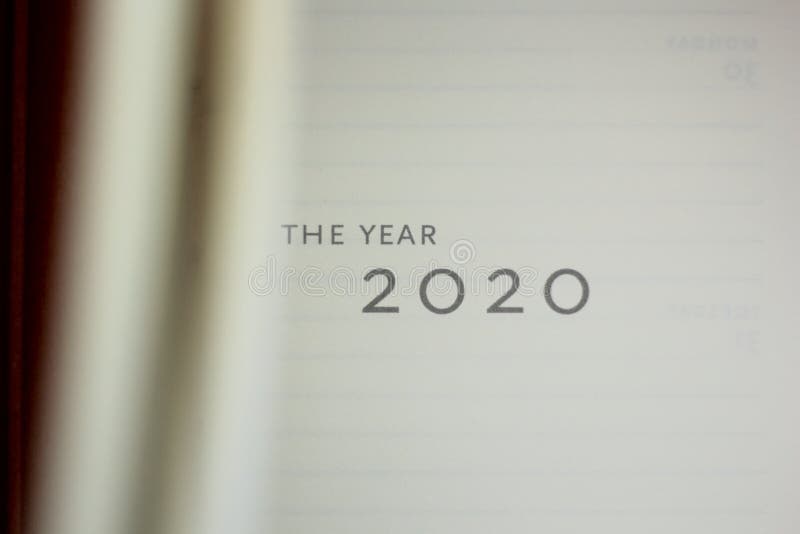 Planner for 2020 stock photo. Image of anew, life, opened - 168917866