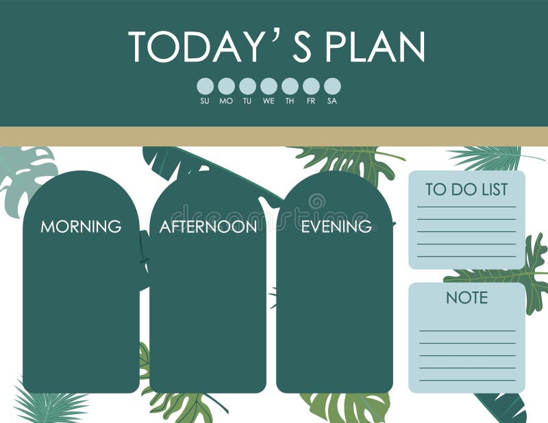 Daily Planner. Start on Morning with Safari Style that Use for ...