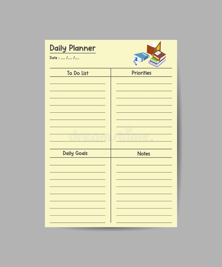 To Do List or Plan. All Tasks Completed Stock Vector - Illustration of ...