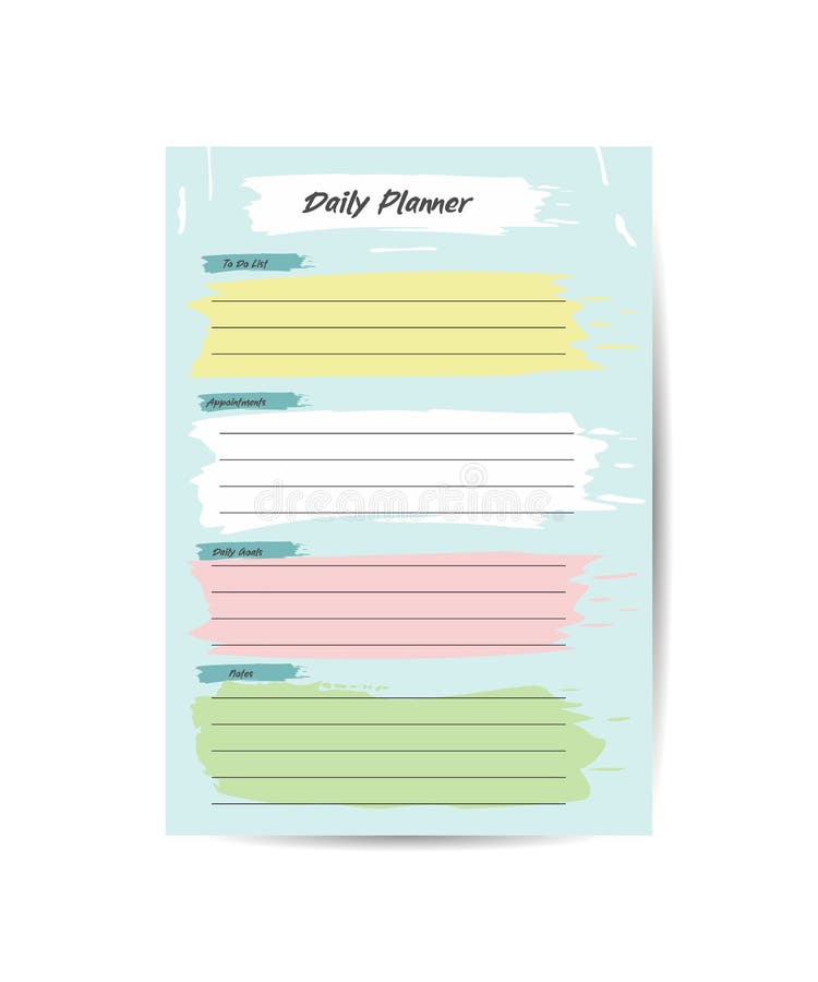 Planner Template. daily Checklist. Organize and Schedule with a Place ...