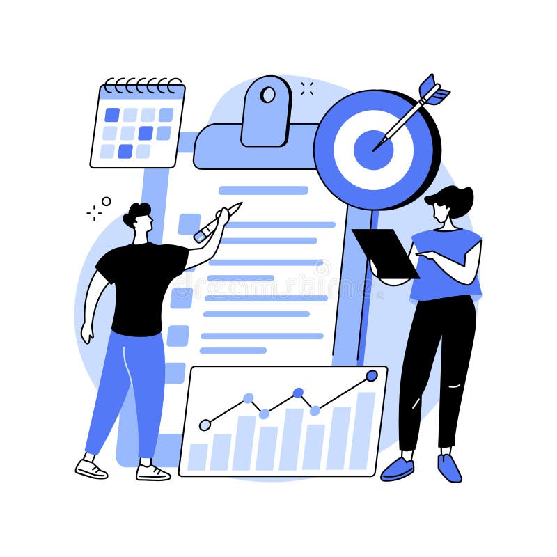 Planning Abstract Concept Vector Illustration Stock Vector ...