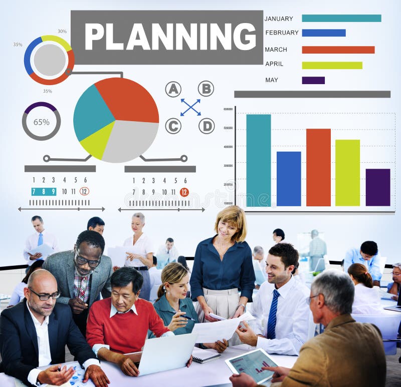 Planning Bar Graph Data Development Plan Strategy Concept Stock Image ...