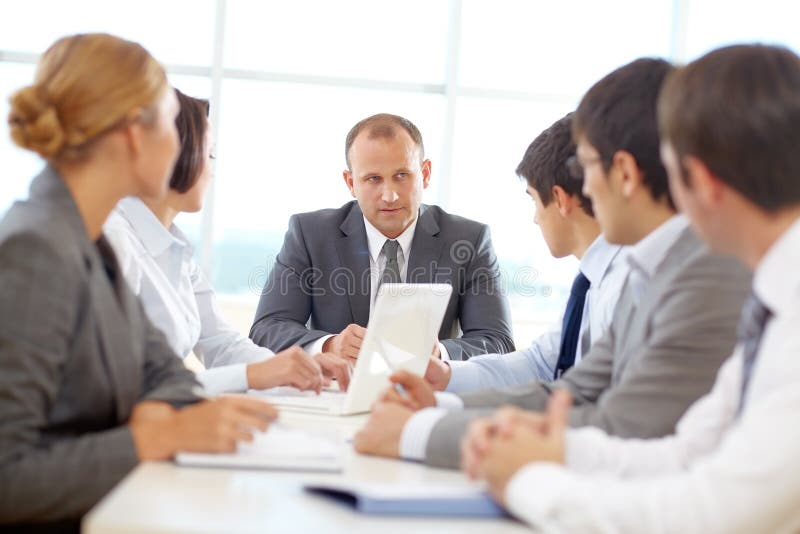 Planning of the Business Meeti Stock Image - Image of holding ...