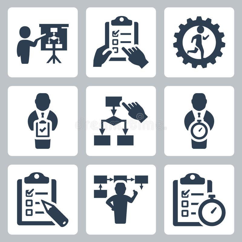 Vector Profession/occupation Icons Set Stock Vector - Illustration of ...
