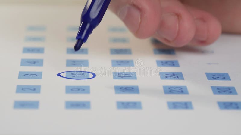 Planning and Checking the daily Schedule or the Holiday on the Calendar ...