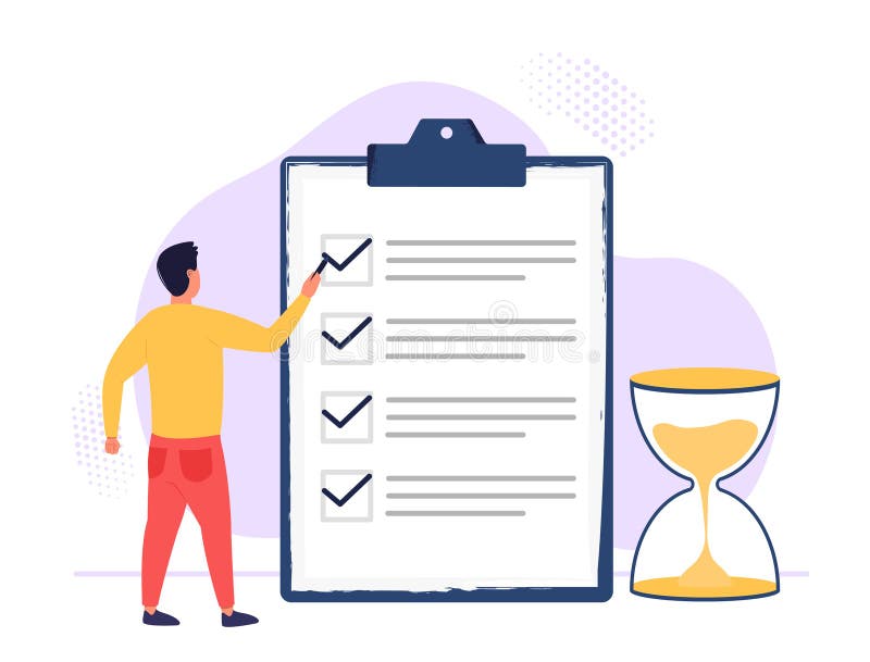 Planning Checklist Concept of Business List and Plan Stock Vector ...