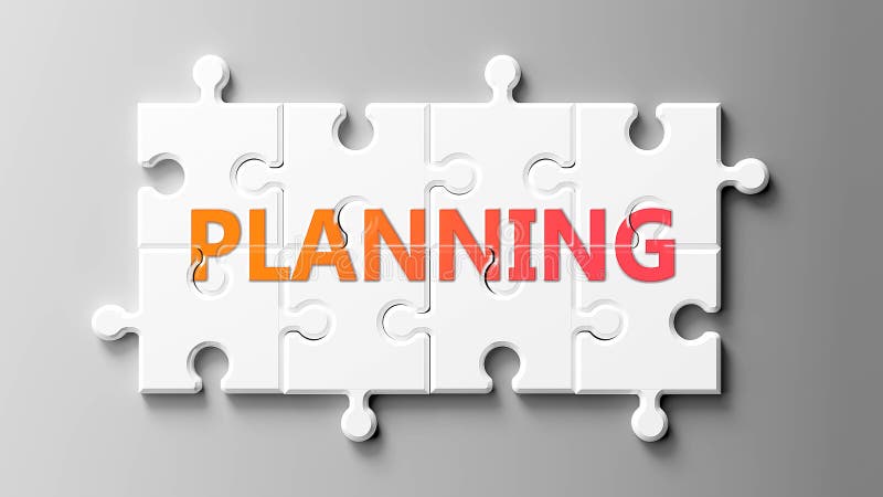 Planning Complex Like a Puzzle - Pictured As Word Planning on a Puzzle ...