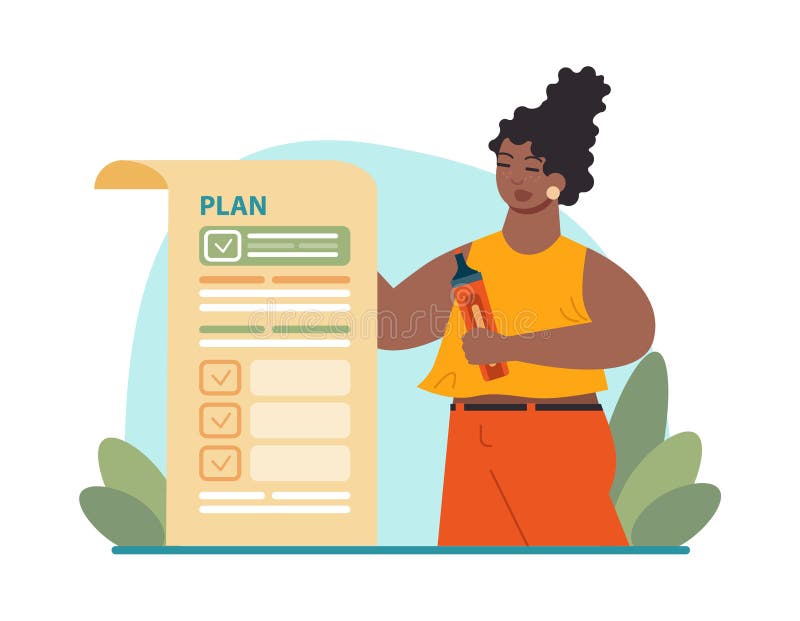 Planning Concept. Setting a Goal and Following Schedule Stock ...