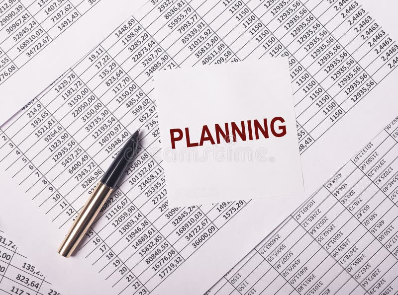 Planning Concept. Word Plan on Paper Sheet Stock Image - Image of ...