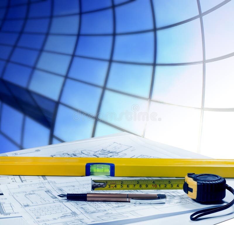 Planning Construction Background Stock Image - Image of commercial ...