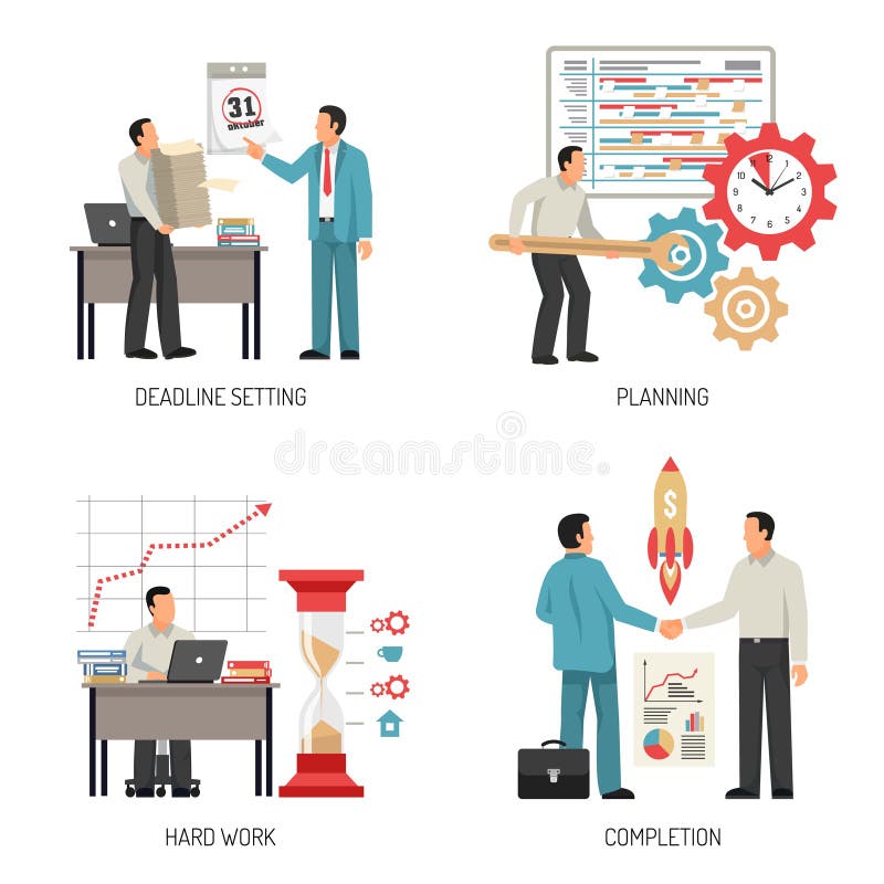 Completing work progress stock vector. Illustration of design - 24724449