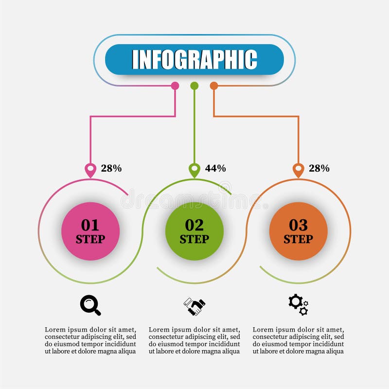 Planning Design Presents Infographics with 3 Options. Infographic ...