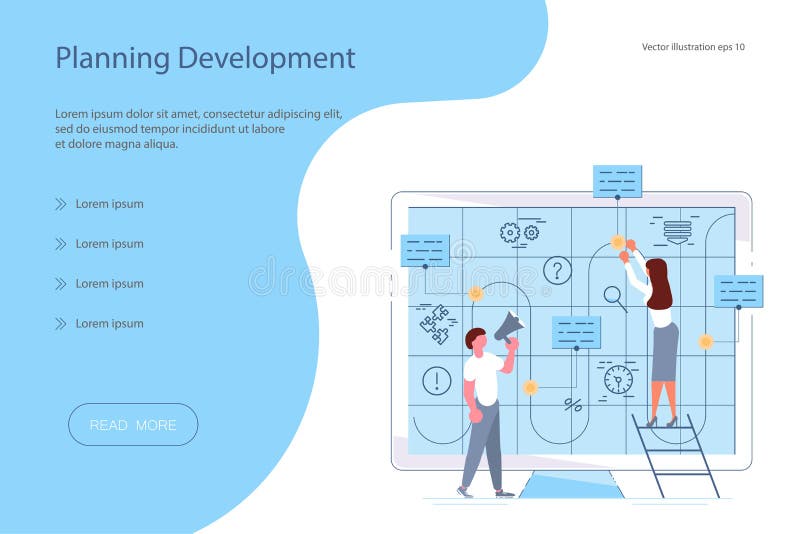 Planning Development of Ideas Concept Stock Vector - Illustration of ...