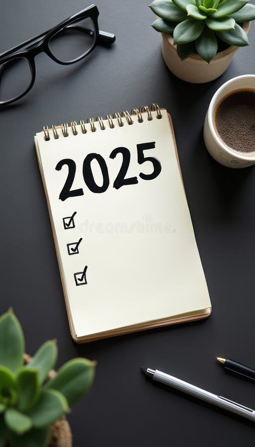 Planning for the Future 2025 Checklist Stock Photo - Image of checklist ...