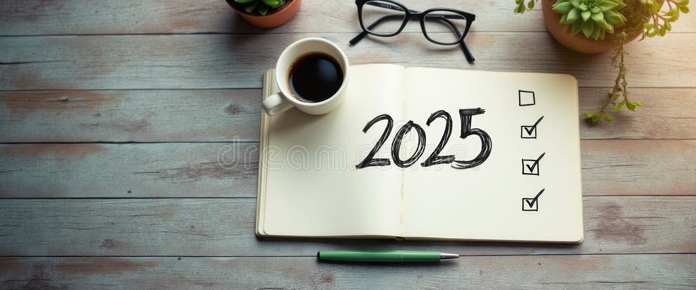 Planning for the Future 2025 Goals Checklist Stock Image - Image of ...